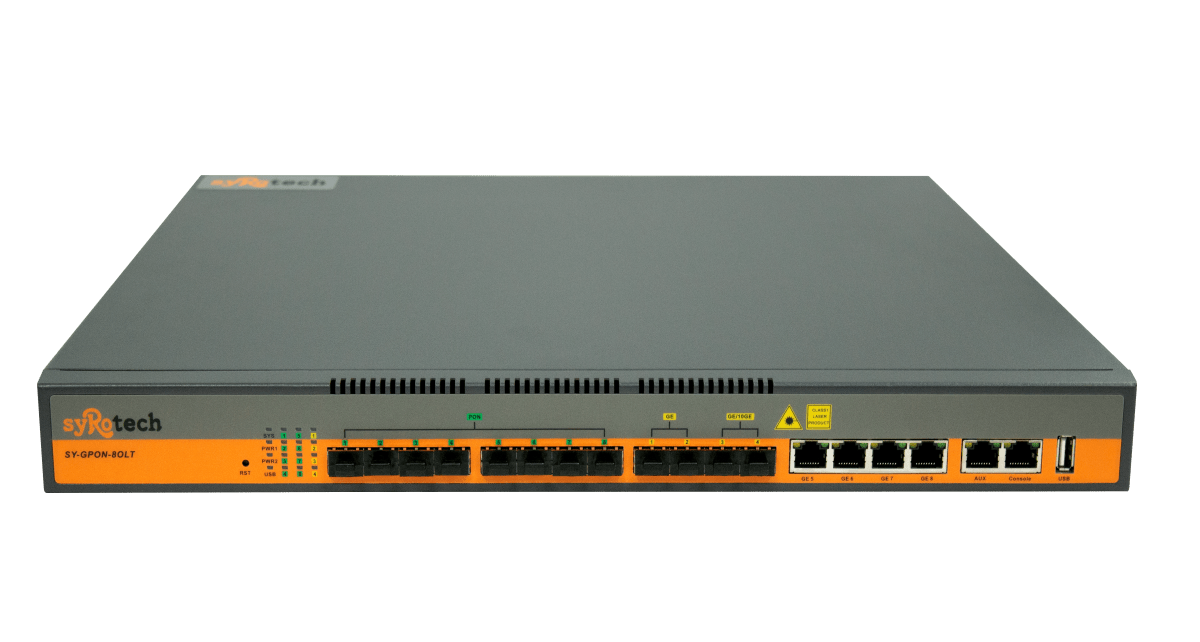 SY-GPON-8OLT SYROTECH 8 PORT GPON OLT - FTTH Distributors SY-GPON-8OLT SYROTECH 8 PORT GPON OLT - FTTH Distributors